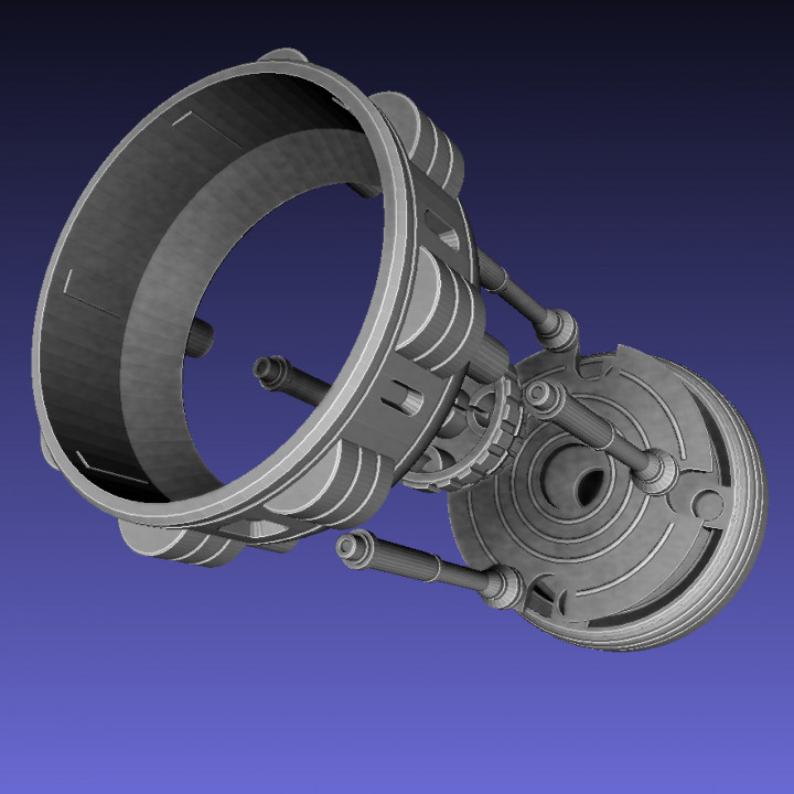3D Printable Soviet Orion Nuclear Pulse Drive Assembly (5 items) by ...