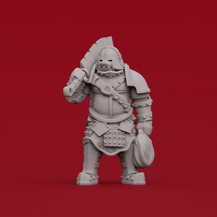 3D Printable Pig Orc soldiers groupe 3 by vector.miniatures