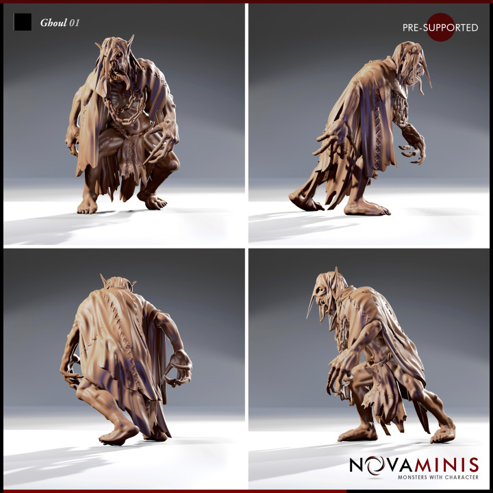 3D Printable Ghoul 01 by NovaMinis
