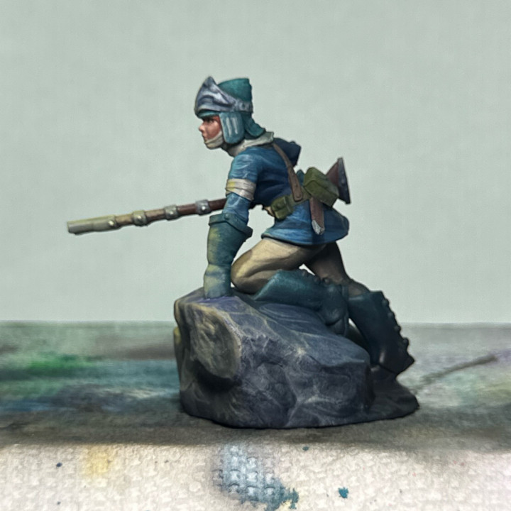 3D Print of Fantasy Post Apocalypse Survivor Girl - 32mm - DnD by ...
