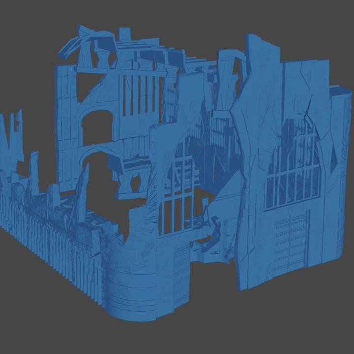 3D Printable Ruins of Hoog, Art Deco modular ruins by owen harrison