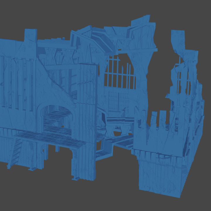 3D Printable Ruins of Hoog, Art Deco modular ruins by owen harrison
