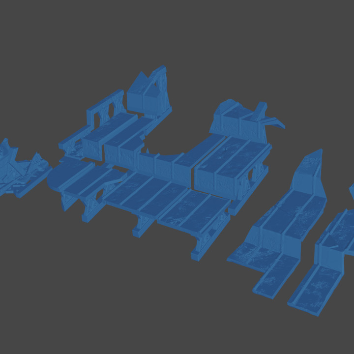 3D Printable Ruins of Hoog, Art Deco modular ruins by owen harrison