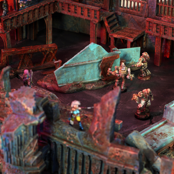 3D Printable Ruins of Hoog, Art Deco modular ruins by owen harrison