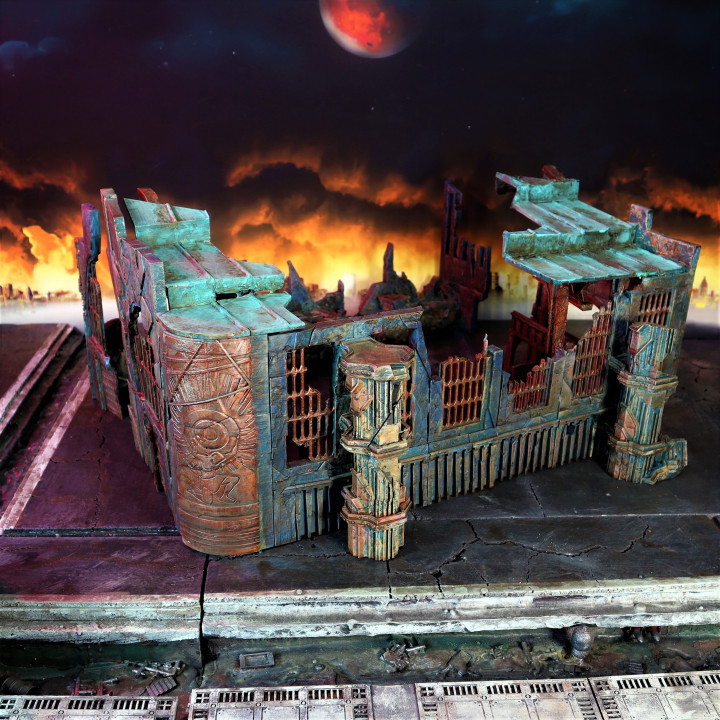 3D Printable Ruins of Hoog, Art Deco modular ruins by owen harrison