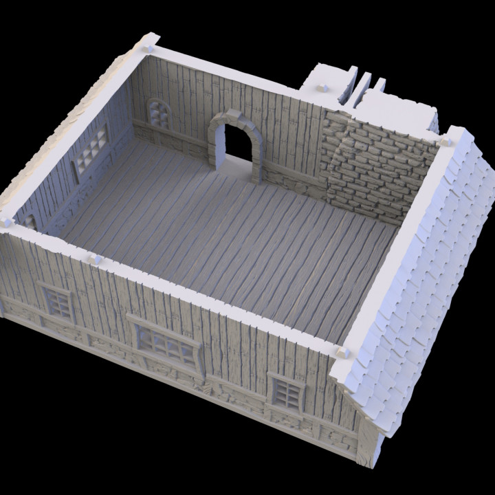 3D Printable Fantasy Village House by Tabletop Terrain