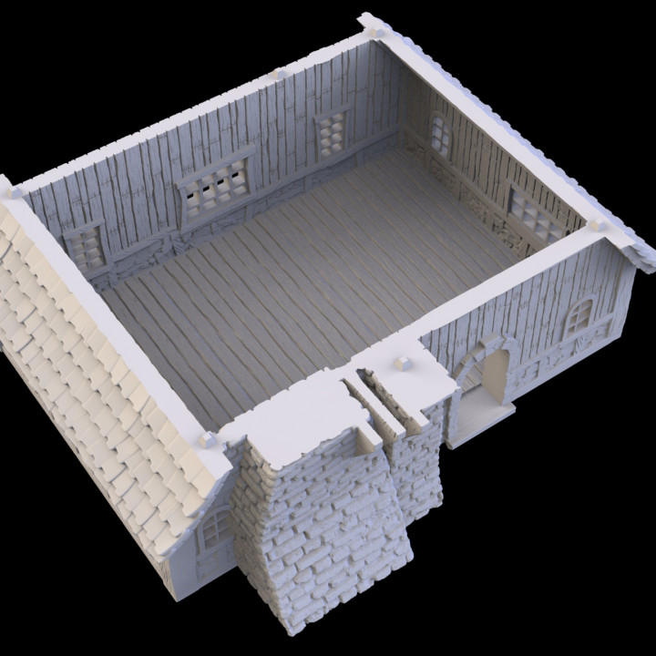 3D Printable Fantasy Village House by Tabletop Terrain