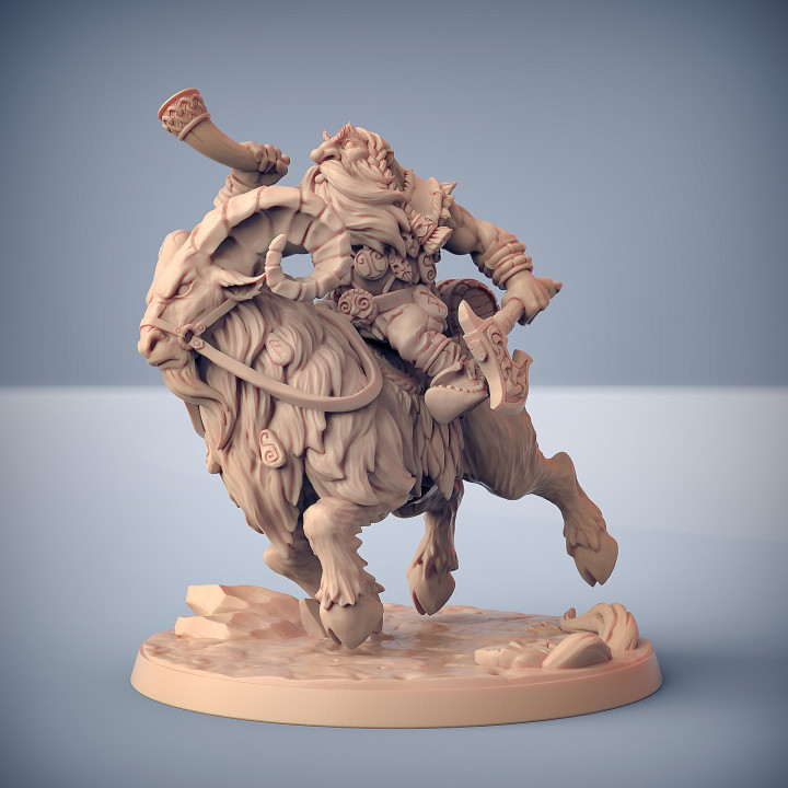 3D Printable Dwarven Ram Riders - 4 Modular Units - Dwarven ...
