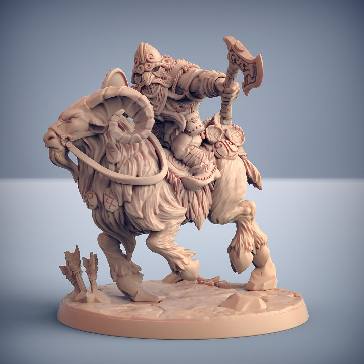 3D Printable Dwarven Ram Riders - 4 Modular Units - Dwarven ...