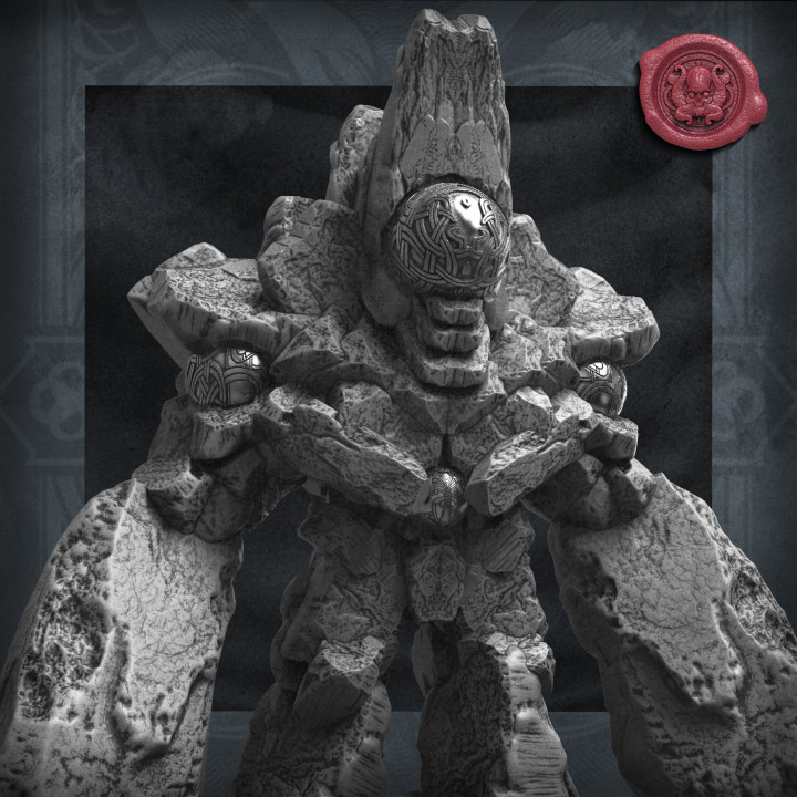 3D Printable Dark Angels - Stone Golem Guardian (1st Edition) by ...