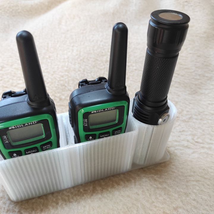 3D Printable walkie talkie storage box / Aufbewahrungsbox by Joerg Kemper