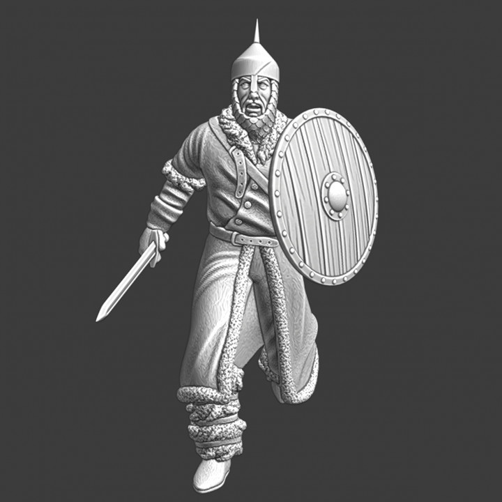 3D Printable Medieval Baltic Warrior - running by Northern Crusades ...