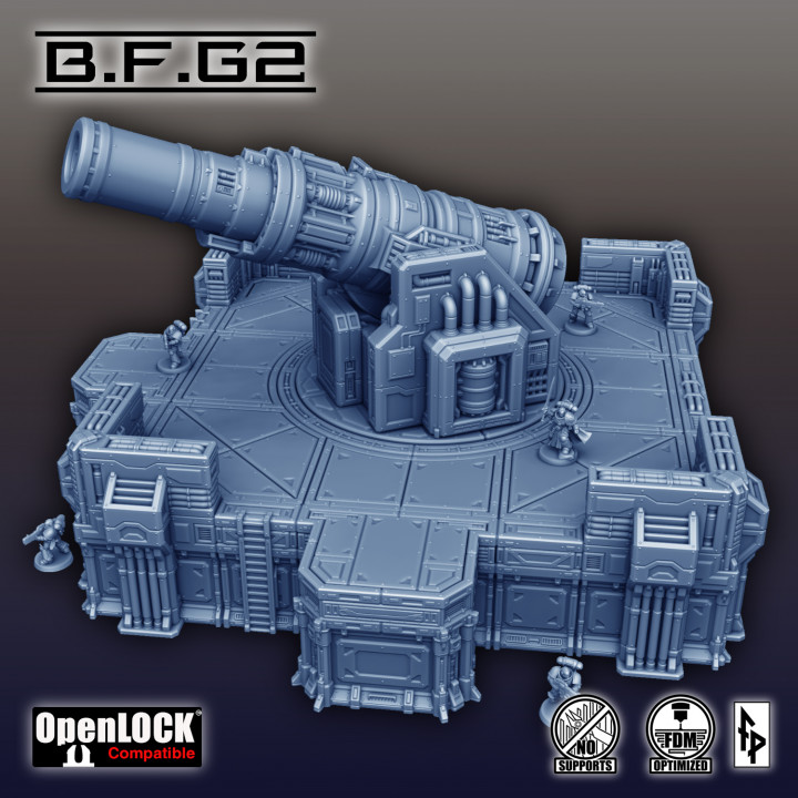 3D Printable B.F.G2 Platform Bundle and B.F.G2 Truck by Forbidden Prints