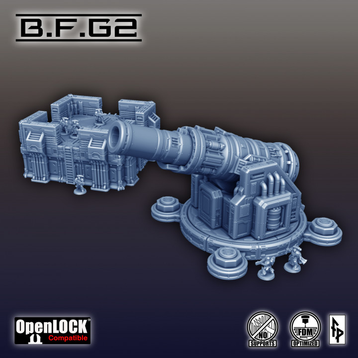 3D Printable B.F.G2 Platform Bundle and B.F.G2 Truck by Forbidden Prints