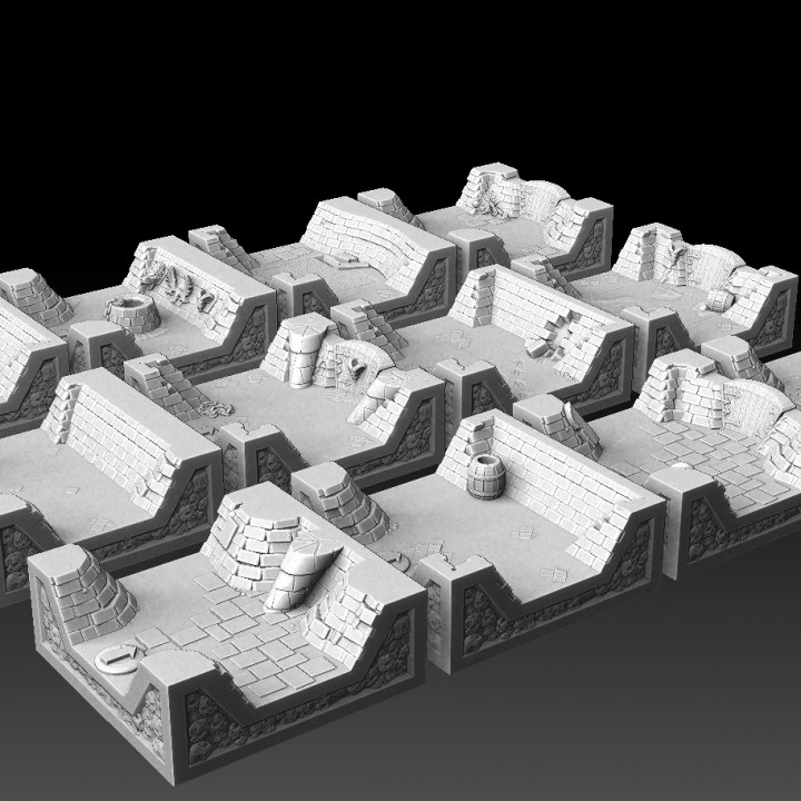 3D Printable Drakborgen and Dungeonquest 3D Tile Set Part 2 of 2 by ...