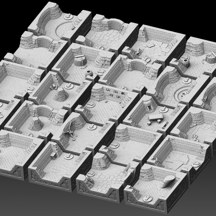 3D Printable Drakborgen and Dungeonquest 3D Tile Set Part 2 of 2 by ...