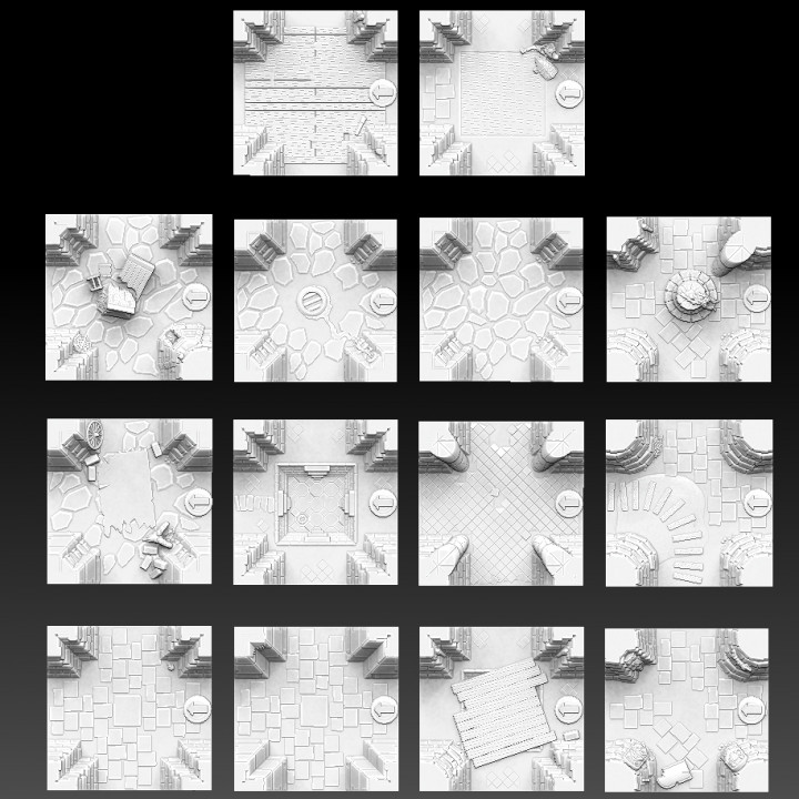 3D Printable Drakborgen and Dungeonquest 3D Tile Set Part 2 of 2 by ...