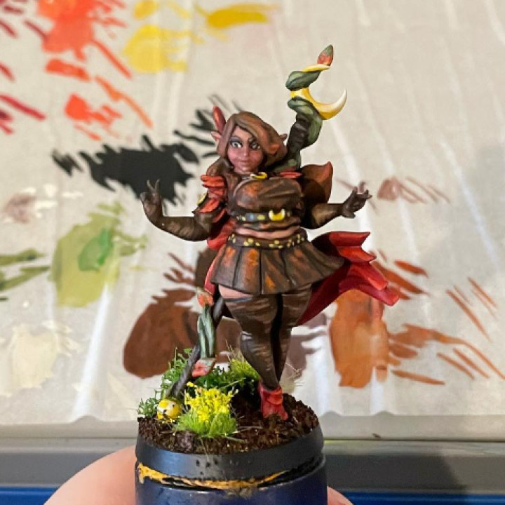 3D Print of Sailor Selune - Wood-Elf Magical Girl by cindyharleycampbell