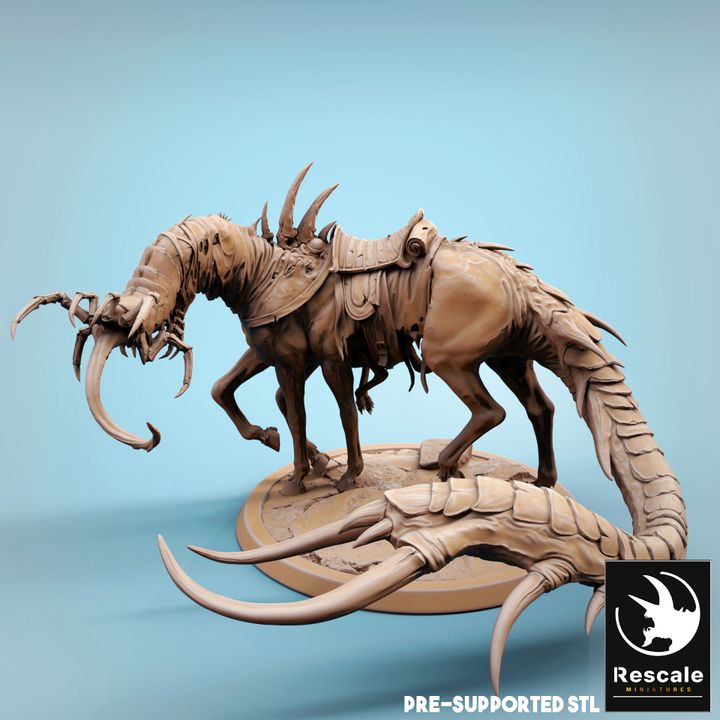 3D Printable Corrupted Horse by Rescale Miniatures
