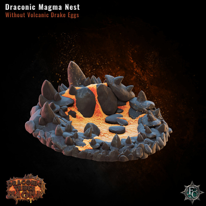 3D Printable Draconic Tribes - Magma Bundle by Fleshcraft Studio