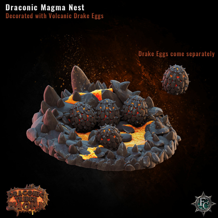 3D Printable Draconic Tribes - Magma Bundle by Fleshcraft Studio