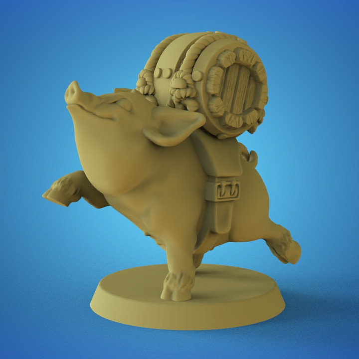 3D Printable Drunk beer pig by Calaverd3D