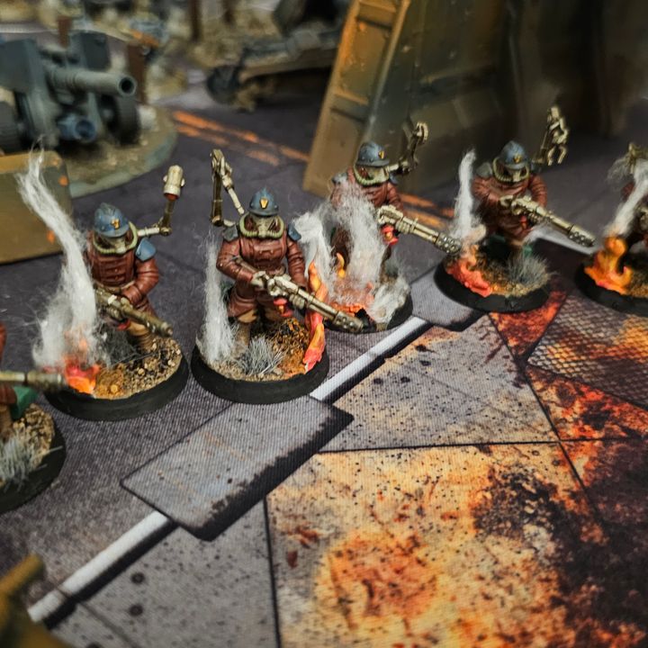 3D Print of Basing Bits 76 - Fire by jametek