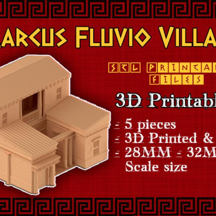 3D Printable Roman Villas - Marcus Villa by 3D Printing Samurai