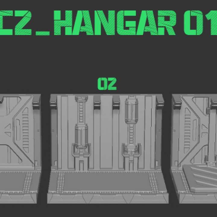 3D Printable Modular Stages - Sci-fi by z.axis.factory