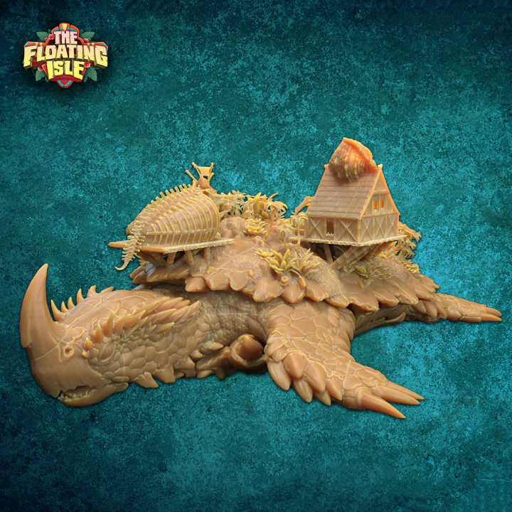 3D Printable Zaratan Island Turtle by The Dragon Trappers Lodge