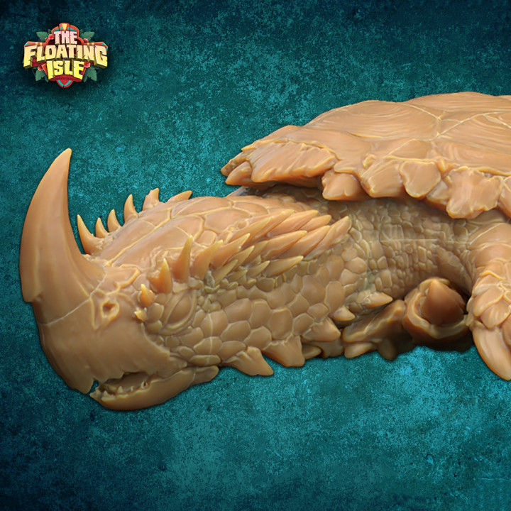 3D Printable Zaratan Island Turtle by The Dragon Trappers Lodge