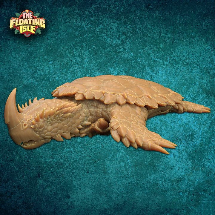 3D Printable Zaratan Island Turtle by The Dragon Trappers Lodge
