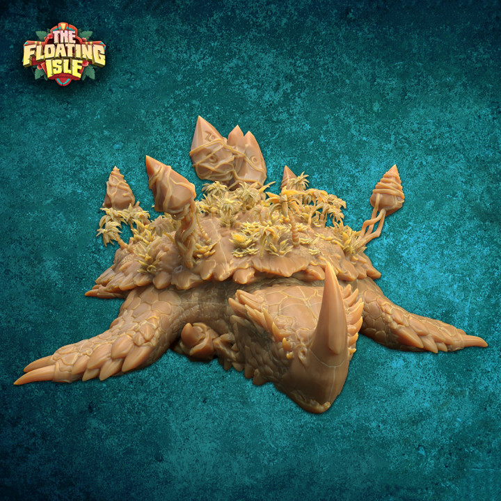 3D Printable Zaratan Island Turtle by The Dragon Trappers Lodge
