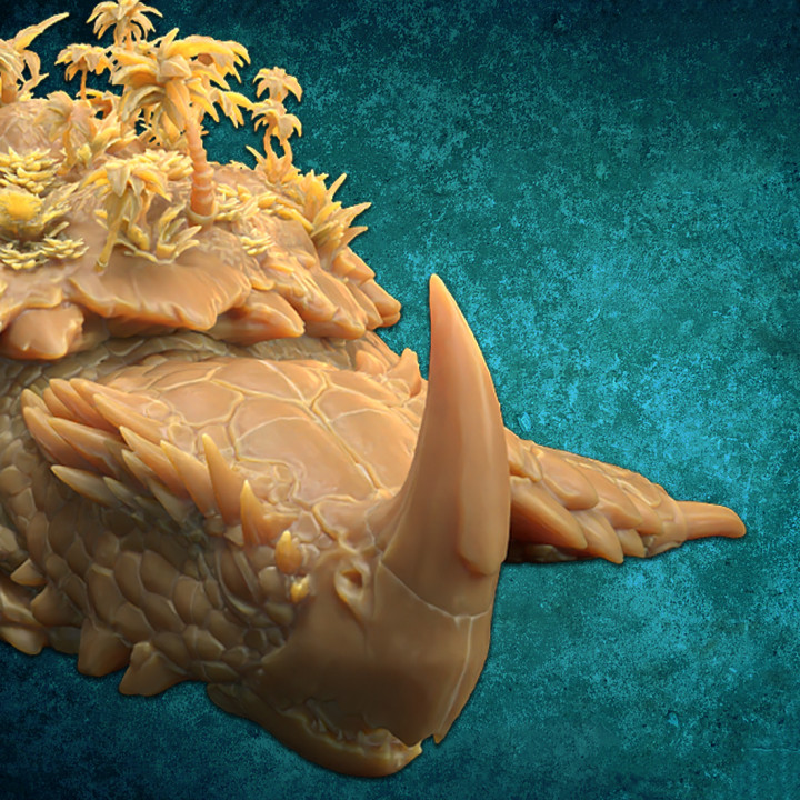 3D Printable Zaratan Island Turtle by The Dragon Trappers Lodge