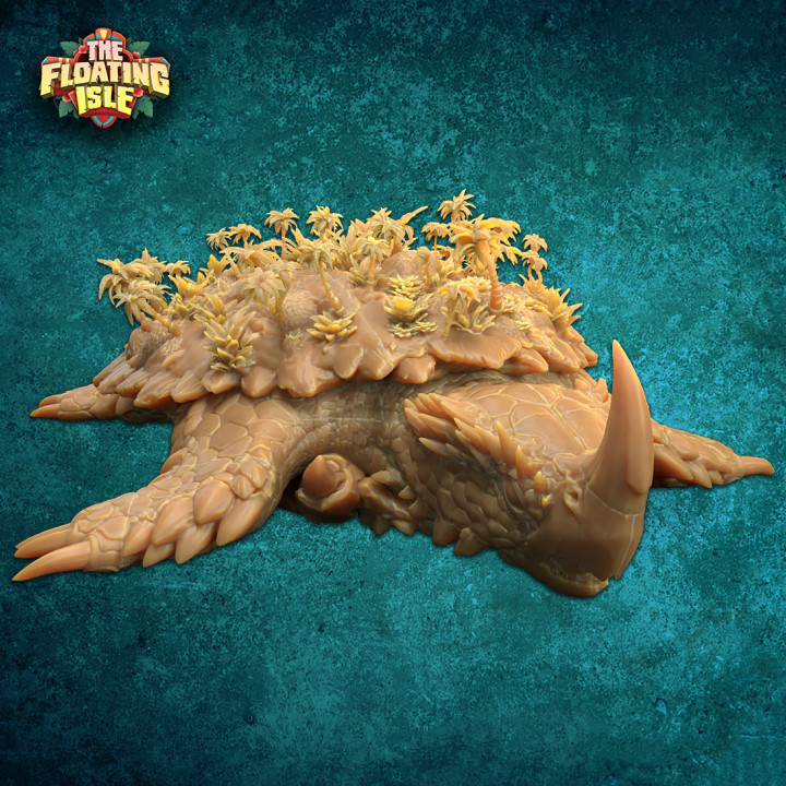 3D Printable Zaratan Island Turtle by The Dragon Trappers Lodge
