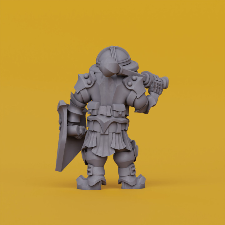 3D Printable Bullywug Frog Soldier (E) by vector.miniatures