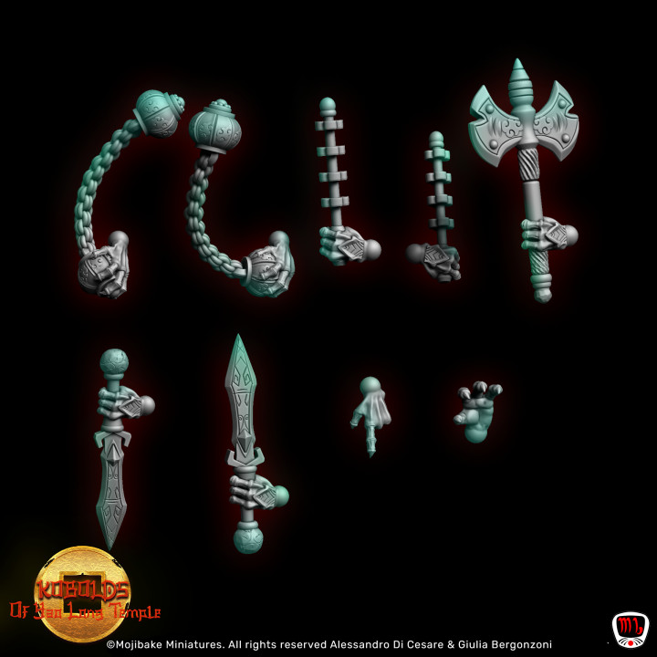 3D Printable Asian Kobolds warriors (pre-presupported) by Mojibake ...