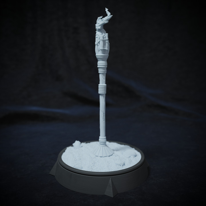 3D Printable Torch - Prop | The Cove of Swords Deep by Cripta Studios