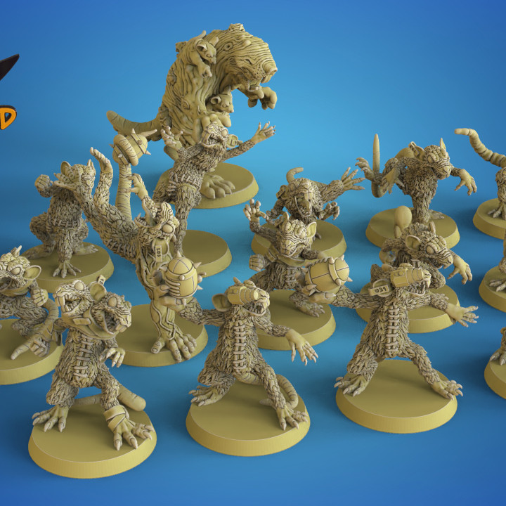 3D Printable Lab Rats Team by Calaverd3D