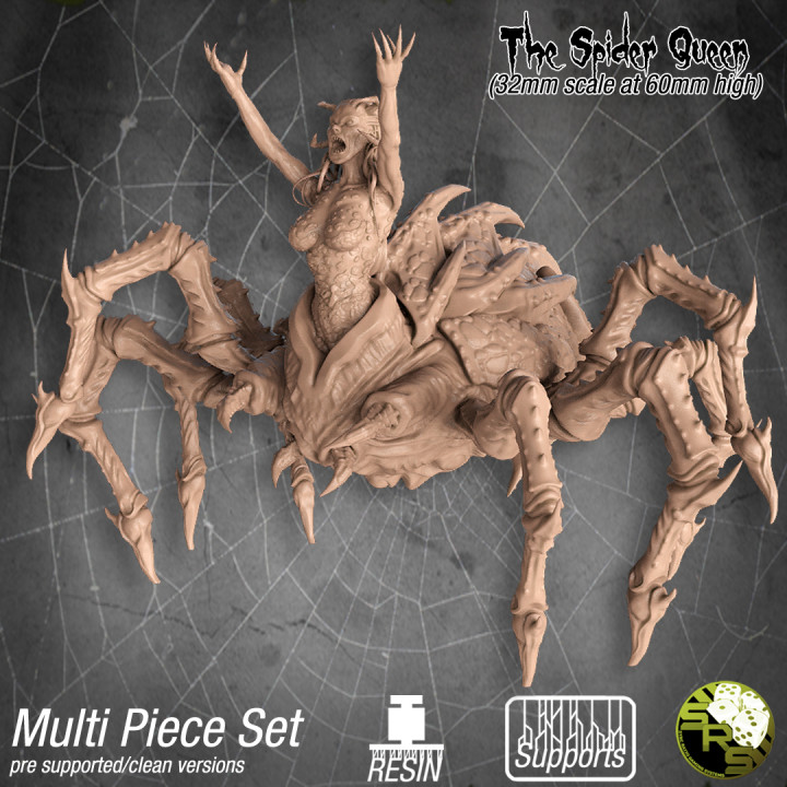 3D Printable The Spider Queen by Sync Ratio Systems