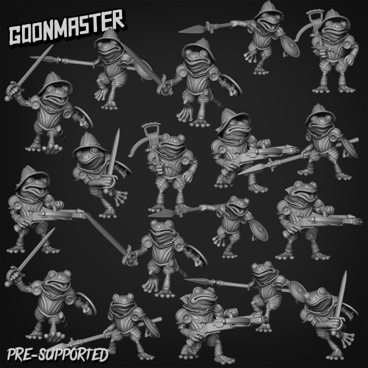 3D Printable Frog Folk Mega Bundle by Goon Master