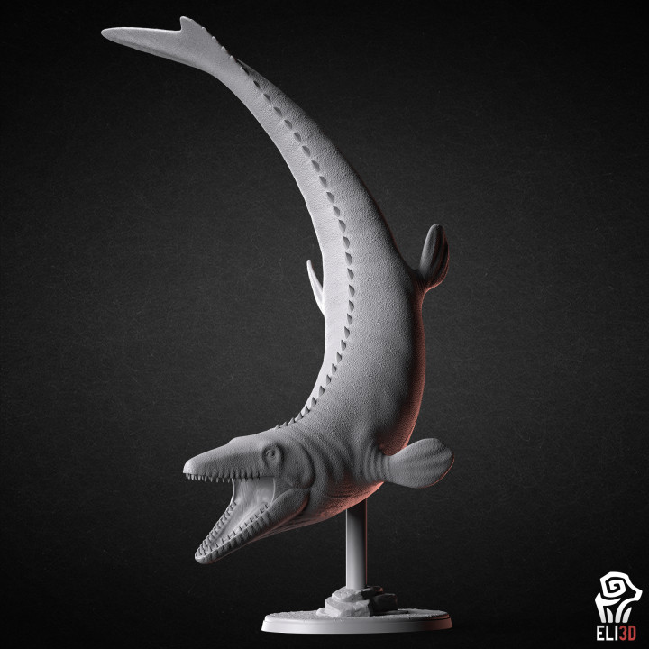 3D Printable Tylosaurus (Mosasaur) - Dinosaur by ELI 3D