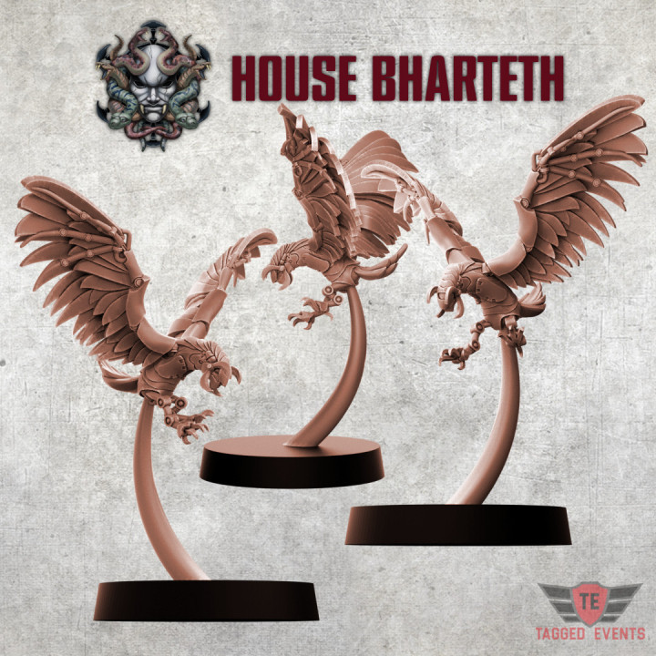 3D Printable House Bharteth - Cyber Hawk Flock by Tagged Events