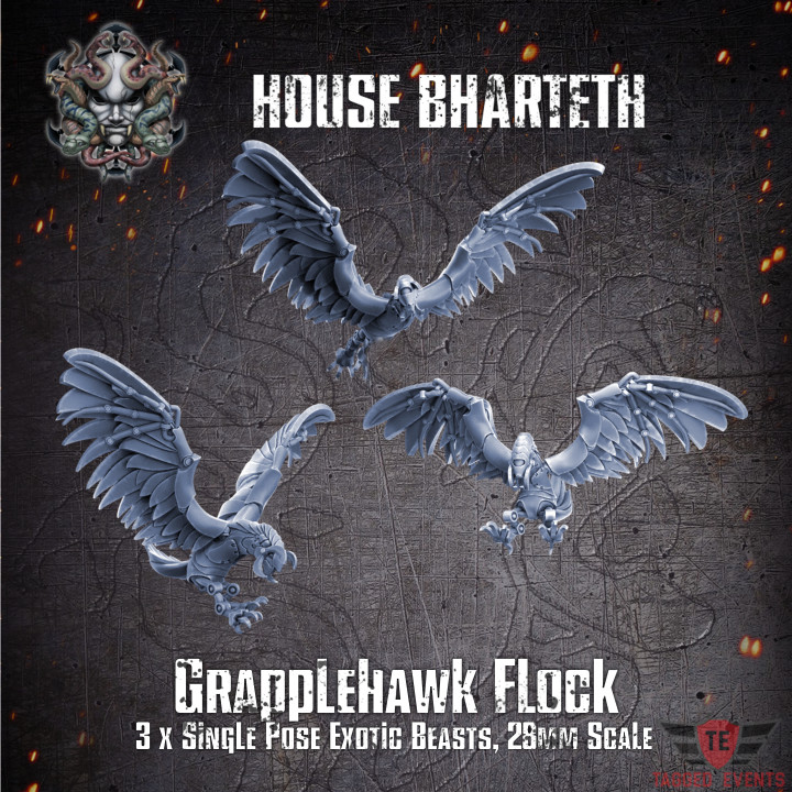 3D Printable House Bharteth - Cyber Hawk Flock by Tagged Events
