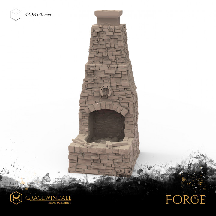 3D Printable Forge by Gracewindale Mini Scenery