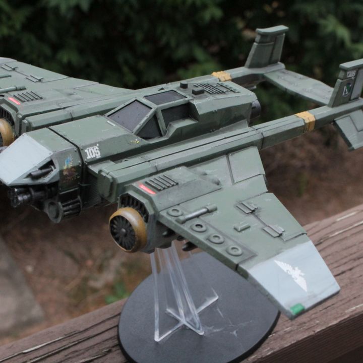3D Print of Pegasus Heavy Fighter - Presupported by xiovirola