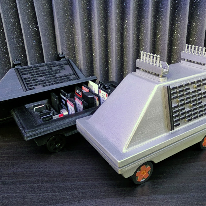 3D Printable Mouse Bot USB Holder [SD, USB, Micro USB Combo] by Chris