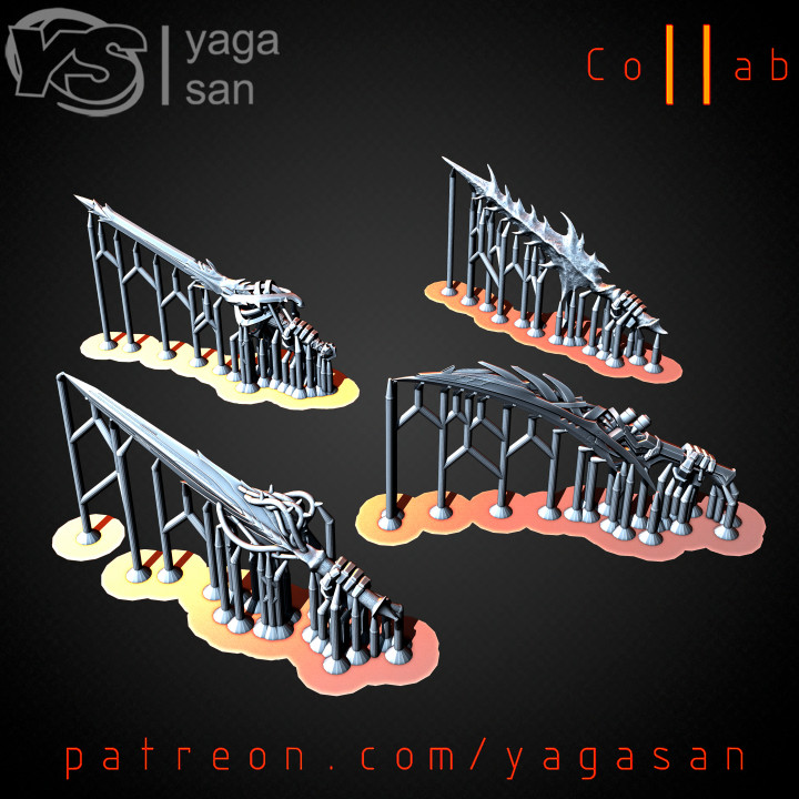 3D Printable Random Swords KitBASH PACK by Yaga San