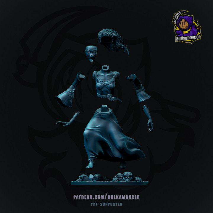 3D Printable Bruxa | 54mm & 155mm by Bulkamancer Sculpts