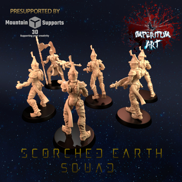 3D Printable Scorched earth squad by ImperitumArt